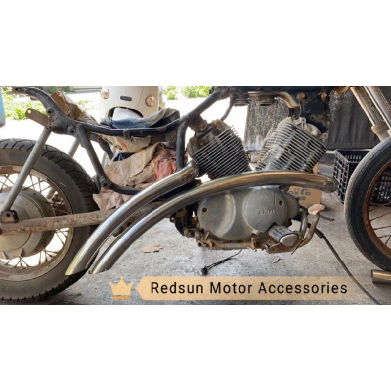 Yamaha Virago XV535 XV400 Ekzos System Chopper Bobber Cafe Racer ...