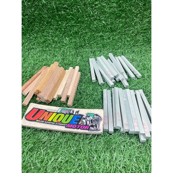 NEW!!!!Carborundum Honing Stone and Wood Stick Batu Polish Kayu Polish ...