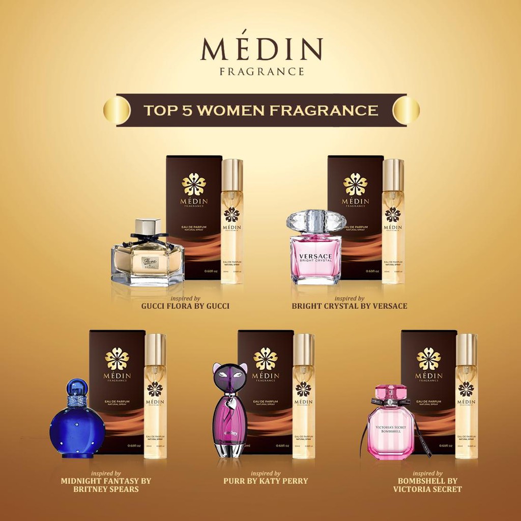 MEDIN PERFUME FOR WOMAN / minyak wangi perempuan | Shopee Malaysia