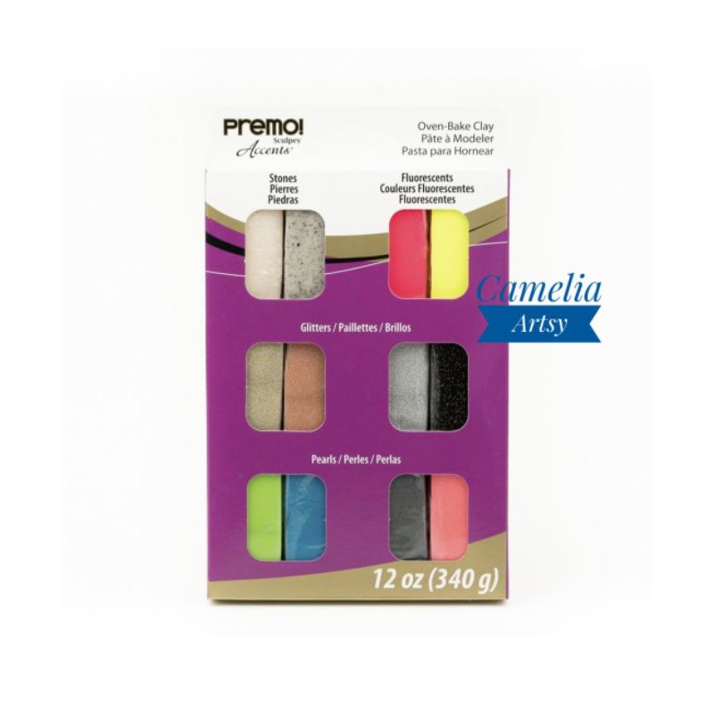 Premo Clay Mixed Effect 12x1oz/Set🔥Offer🔥 | Shopee Malaysia