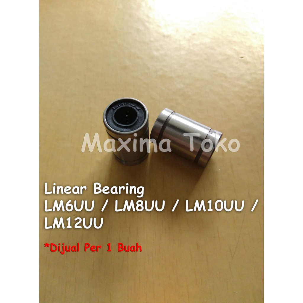 Linear Bearing LM6UU / LM8UU / LM10UU / LM12UU For Shaft 6mm / 8mm ...