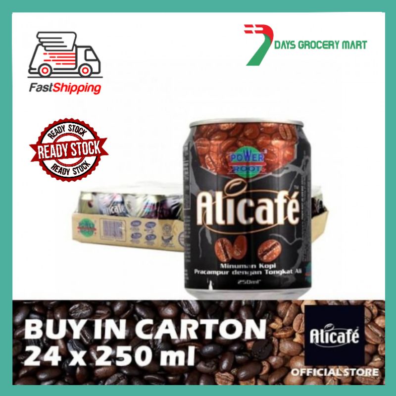 7DAYS: AIR TIN ALICAFE 250ml X 24pcs (1 CARTON)/ 1 Carton Alicafe 250ml ...