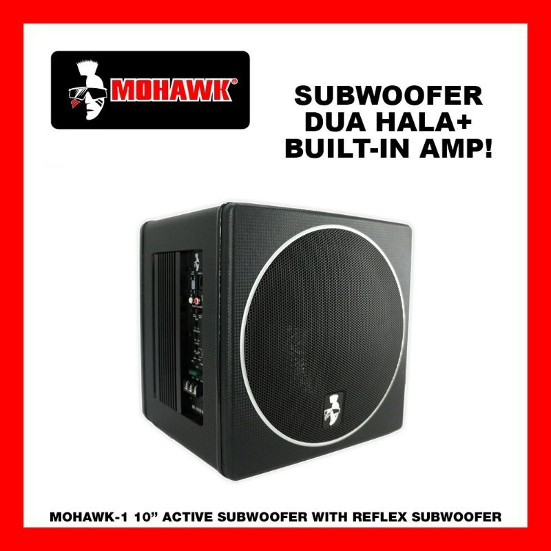 MOHAWK 1SERIES 10/8 INCH ACTIVE WOOFER WITH REFLEX SUBWOOFER 500w/360w ...