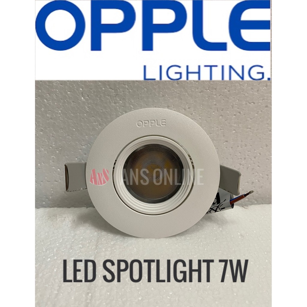 OPPLE SPOTLIGHT ECOMAX 7W EYEBALL MODEL LED SP-RA-HS 7W GP | Shopee ...