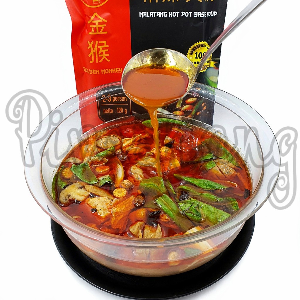 Golden Monkey Instant Mala Seasoning – Malatang Hotpot Base Soup 120g ...