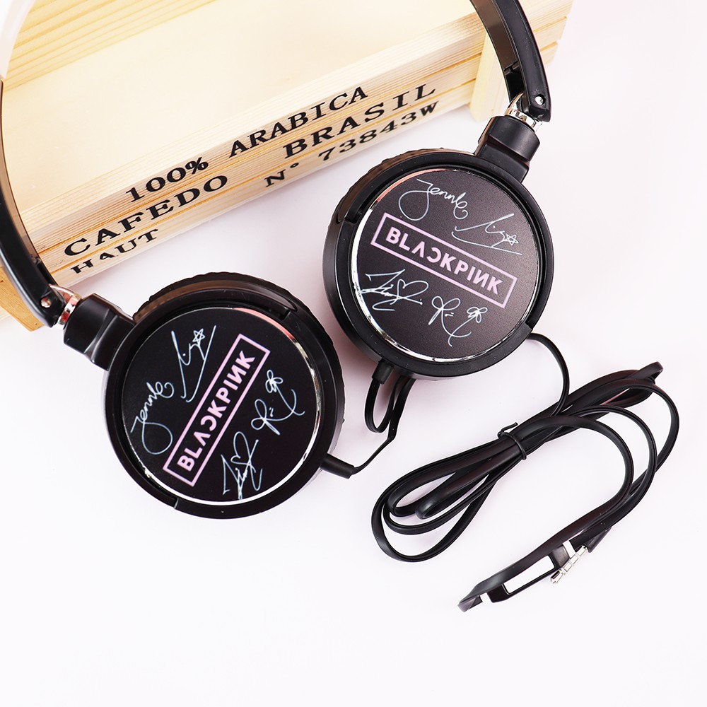 BL@CKPINK Headphone Kpop Blackpink Premium Earphone Headset | Shopee ...