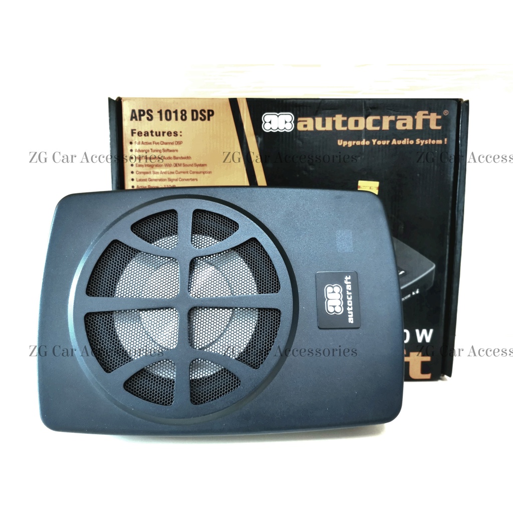 Autocraft Aps 1018 Dsp Super Slim Car Active Sub With 5ch Dsp And 4ch Output Shopee Malaysia