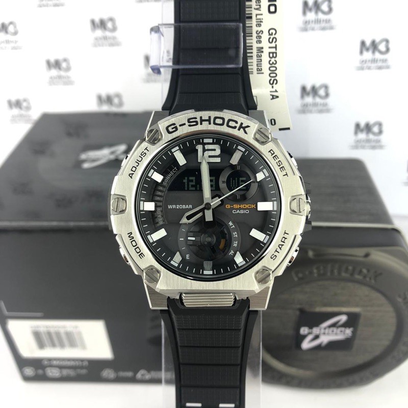 Casio G-Shock G-Steel Carbon Core Guard Structures GST-B300S-1 | Shopee ...