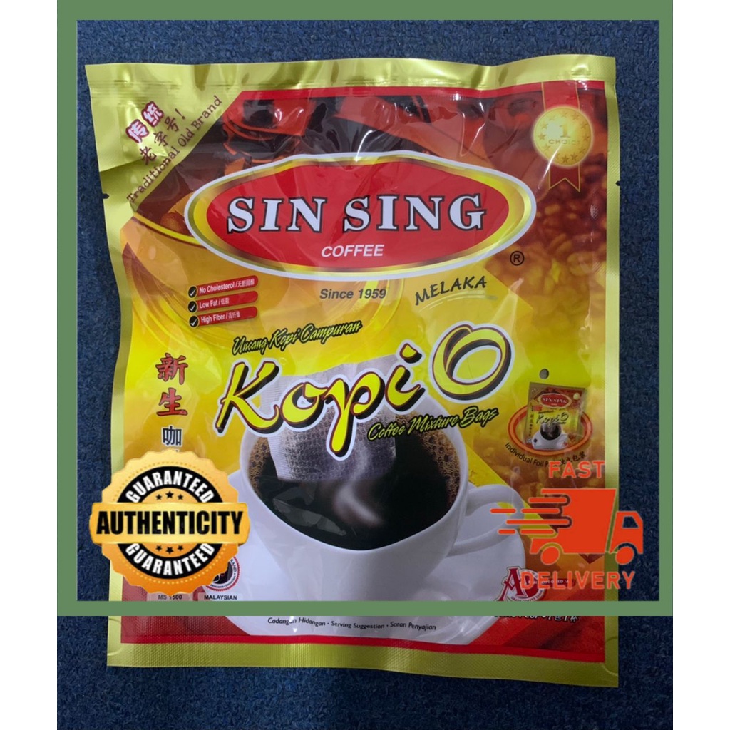 Sin Sing Kopi O Coffee Mixture Bags Uncang Kopi Campuran 新生咖啡乌袋 (6 sachets x 10g) | Shopee Malaysia