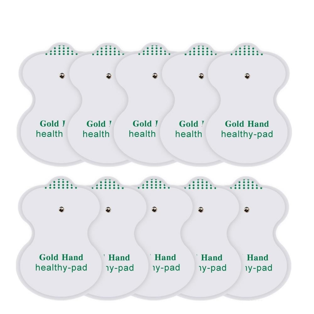 10 PCS TENS Unit Replacement Sticky Gel Electrodes Pads Acupuncture ...