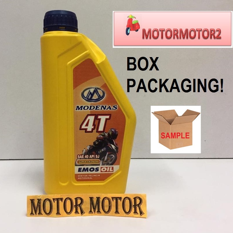 4T MINYAK HITAM MINYAK PELINCIR MODENAS 4T EMOS OIL MOTOR 100% original ...