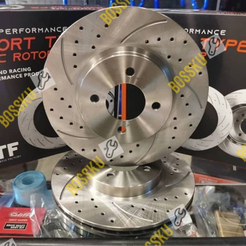 TOYOTA HILUX KUN25 KUN26 / FORTUNER KUN50 - DISC ROTOR SPORT SLOTTED ...