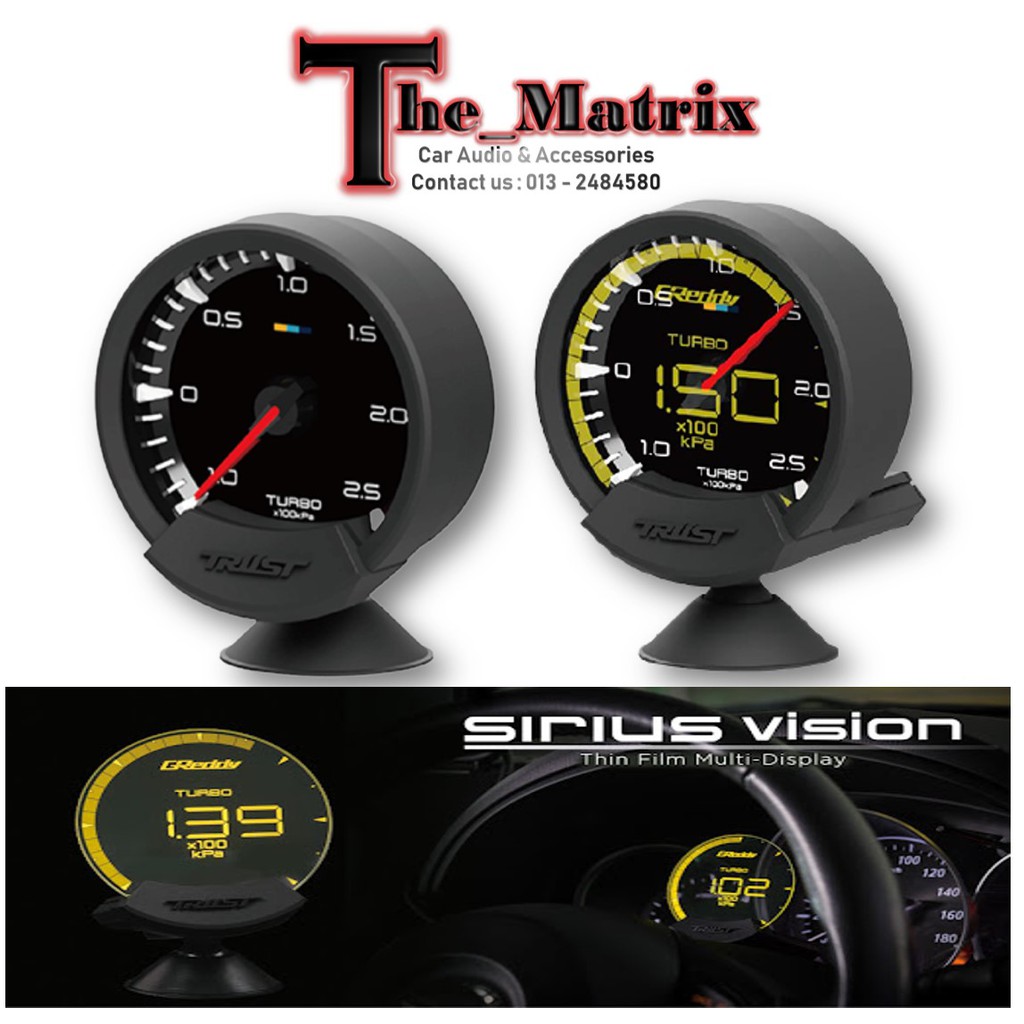GREDDY SIRIUS METER GAUGE 7 COLOUR | Shopee Malaysia