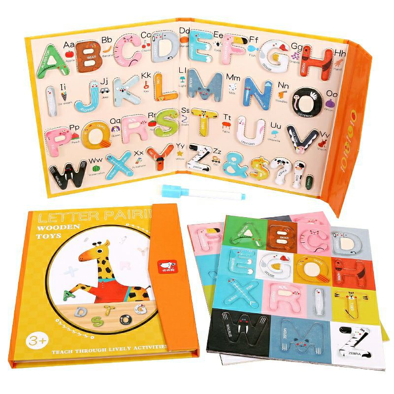 ️Busy Kids ️Magnetic letters alphabet magnet book/early learning ABC ...