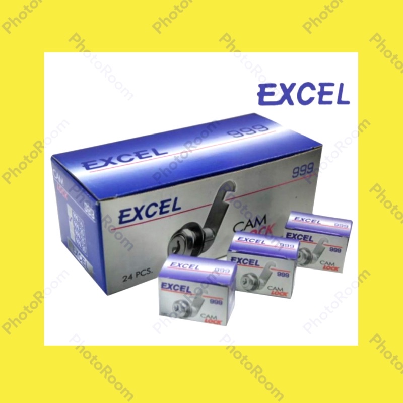 READY STOCK EXCEL Locker Lock Drawer Lock Cam Lock 999 Nickel 20mm / 25 ...