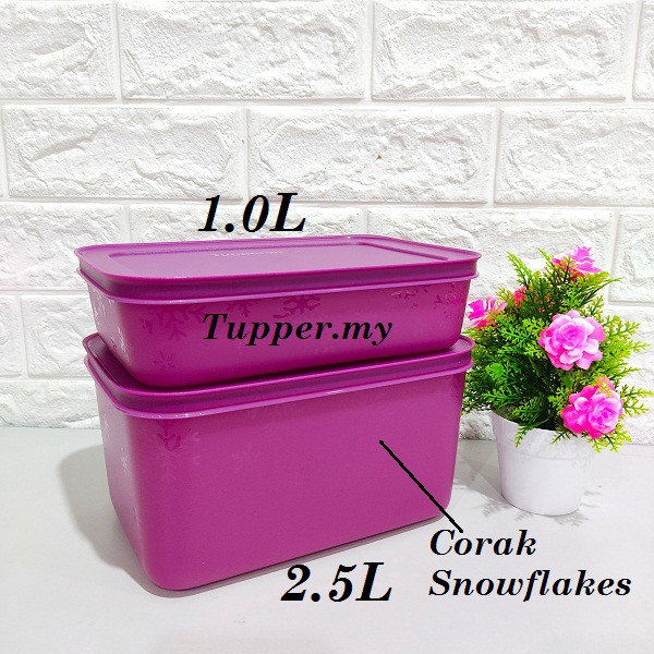 [New Dark Purple]Tupperware Chill-Freez Feeze Medium Snowflake ...