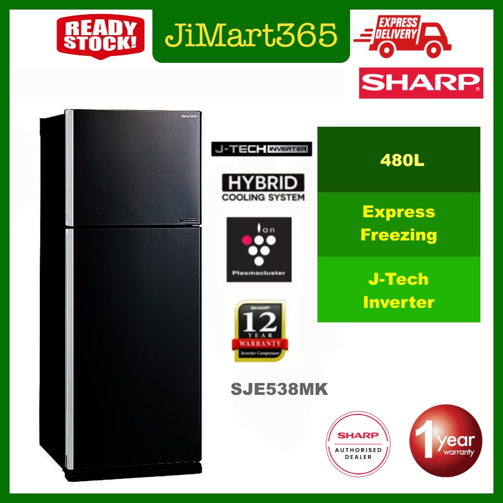 Sharp Pelican Refrigerator (480L) SJE538MK | Shopee Malaysia