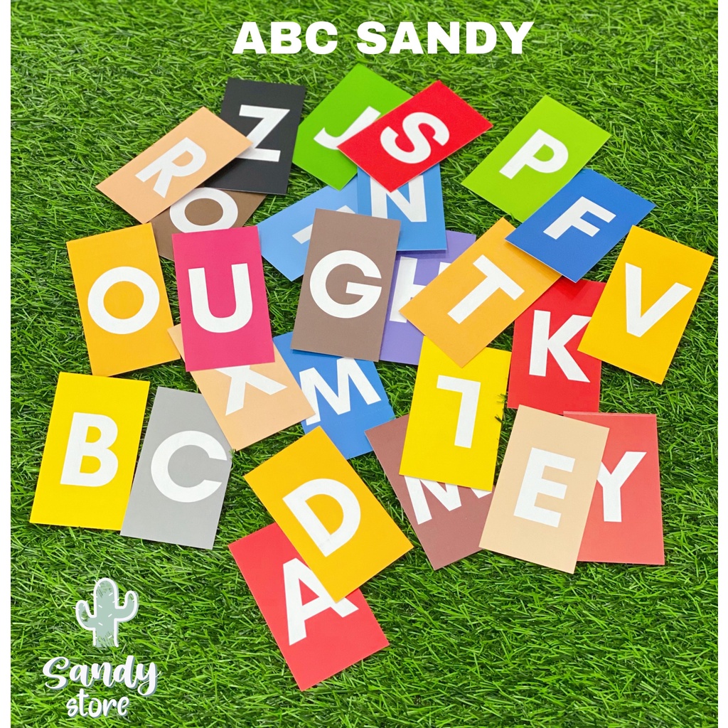 [Sandy Learning Materials] ABC SANDY LETTERS CARD SET (FLOWER PRINT ...