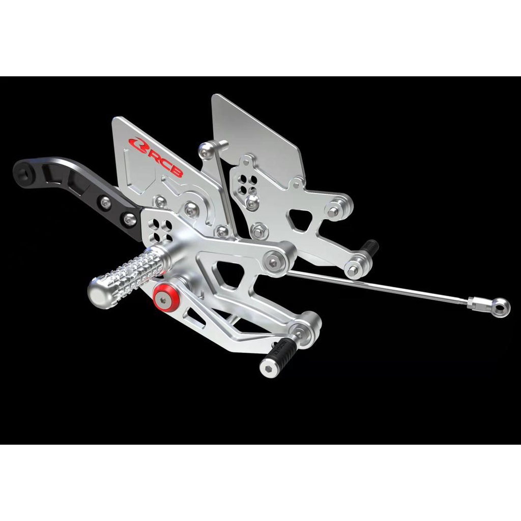 RCB Racing Footrest Yamaha R15 V3 V4 R15M MT15 R15V3 Silver Black ...