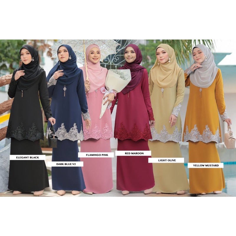 Baju Raya 2022 Kurung Que Sera Restock with New Colours | Shopee Malaysia