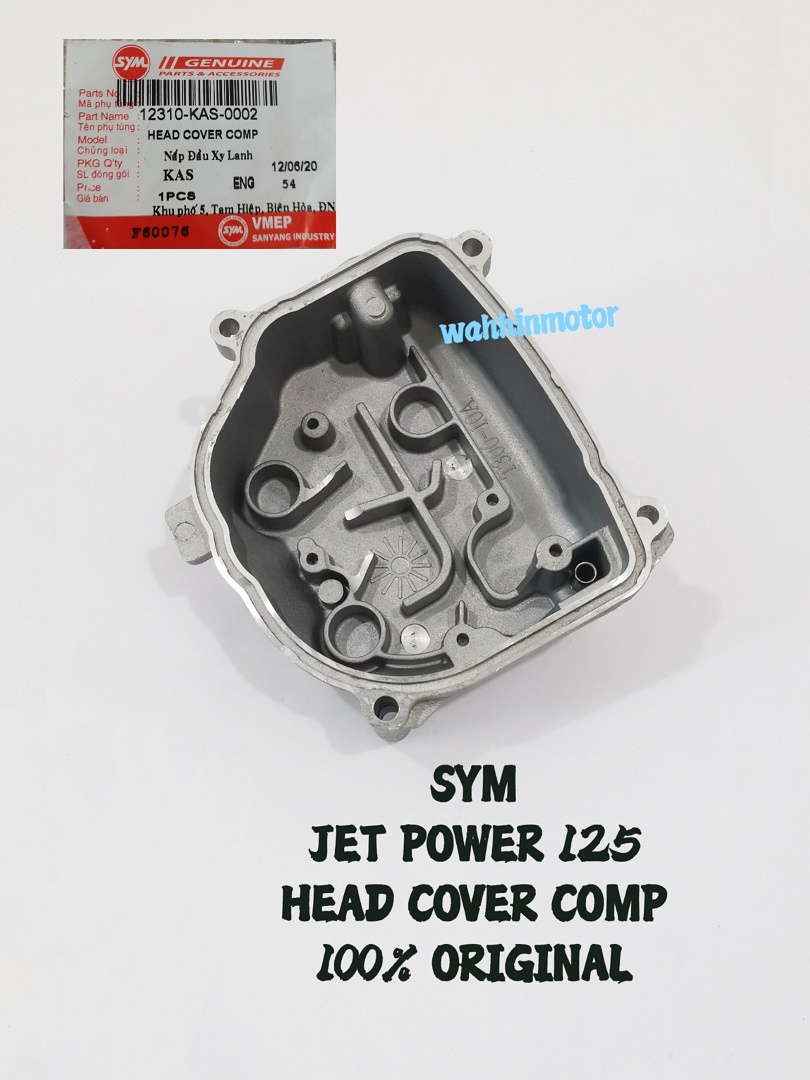 100% ORIGINAL SYM POWER JET POWERJET 125 CYLINDER HEAD COVER COMP ORI ...