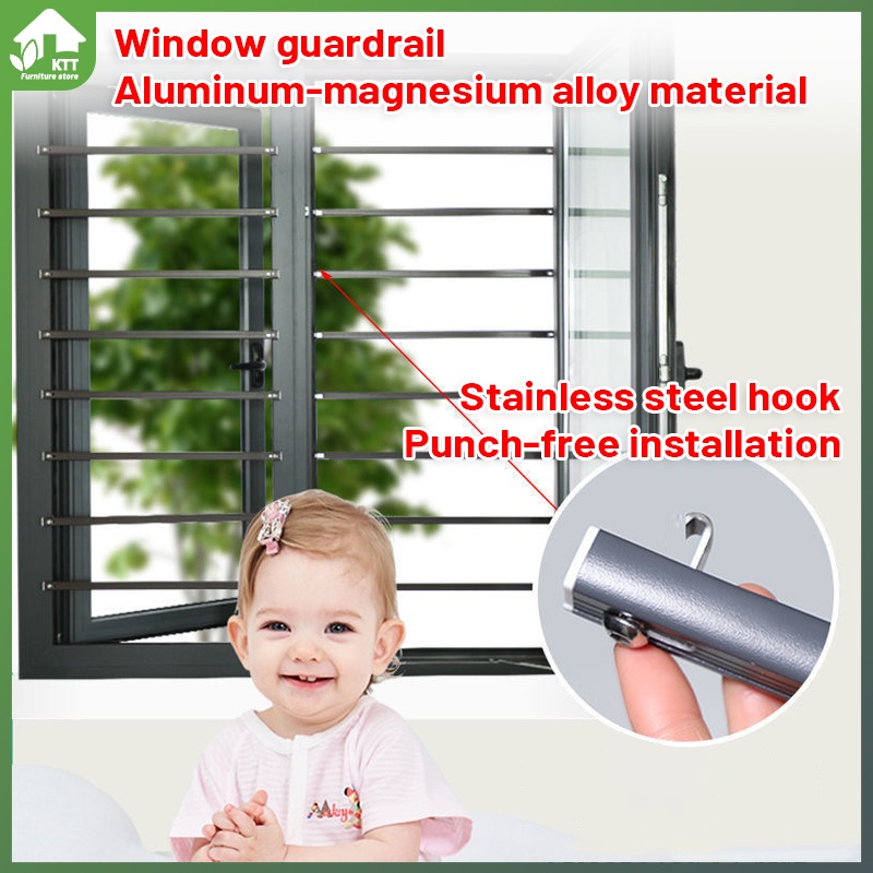 Raya Window guardrail Invisible Security Window Outwards Opening Window ...