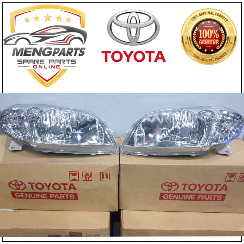 TOYOTA VIOS NCP42 2002Y-2005Y HEAD LAMP 0RIGINAL TOYOTA UNIT 81130 ...