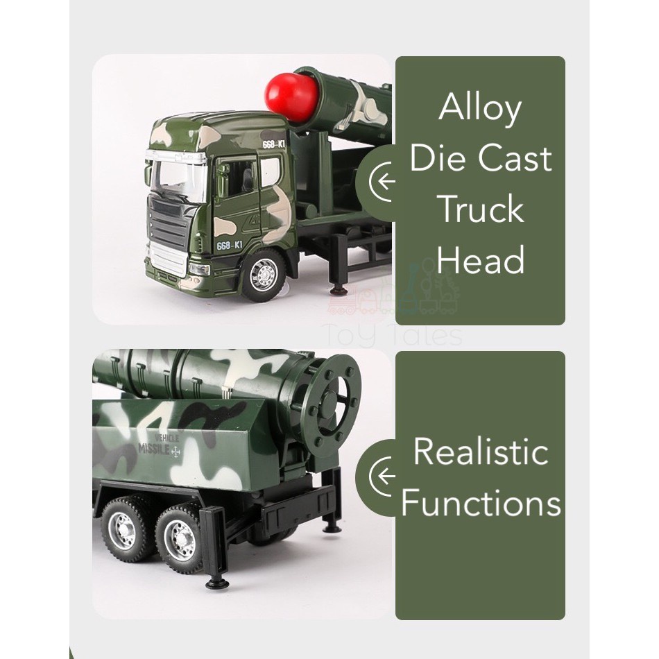 1:32 XL Alloy Die Cast Military Toy Cars with Sound and Lights Army ...