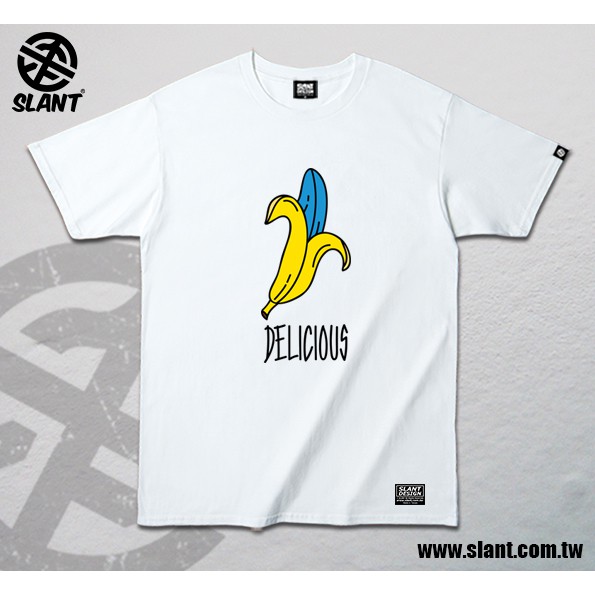 SLANT BLUE BANANA DELICIOUS Strange Flavor T-Shirt Humorous Fun Fruit ...