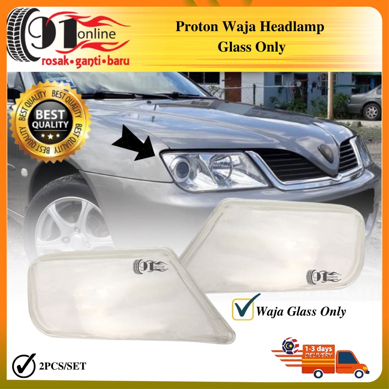 Proton Waja Glass Headlamp Lens ( Clear ) | Shopee Malaysia