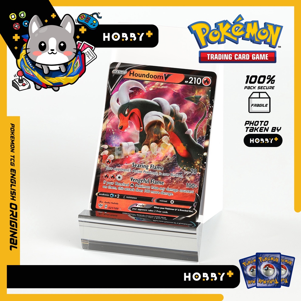 Pokemon TCG / PTCG Houndoom V - 021/189 - Ultra Rare English Trading ...