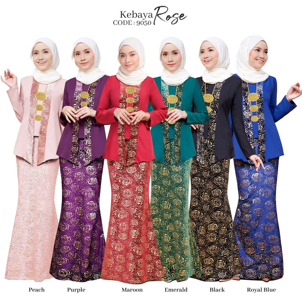 Kebaya Rose Kebaya Moden - 9050 - CHIC CHOC | Shopee Malaysia