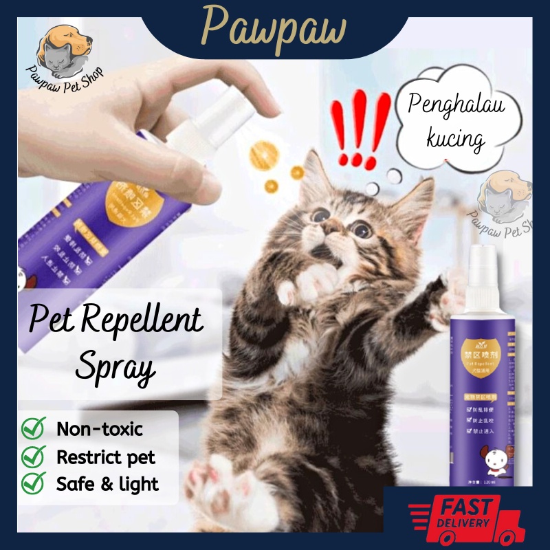 Pawpaw ECO Anti Pet Dog Cat Repellent Spray Penghalau Kucing Anjing ...
