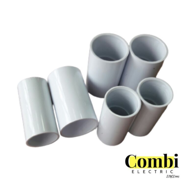 Pvc Socket (10 PCS) 3/4" /20MM & 1" /25MM PVC CONDUIT FITTINGS SOCKET ...