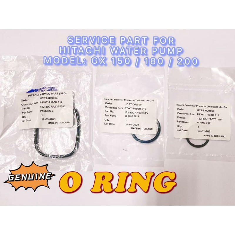 [ORIGINAL] HITACHI WATER PUMP O RING | Shopee Malaysia