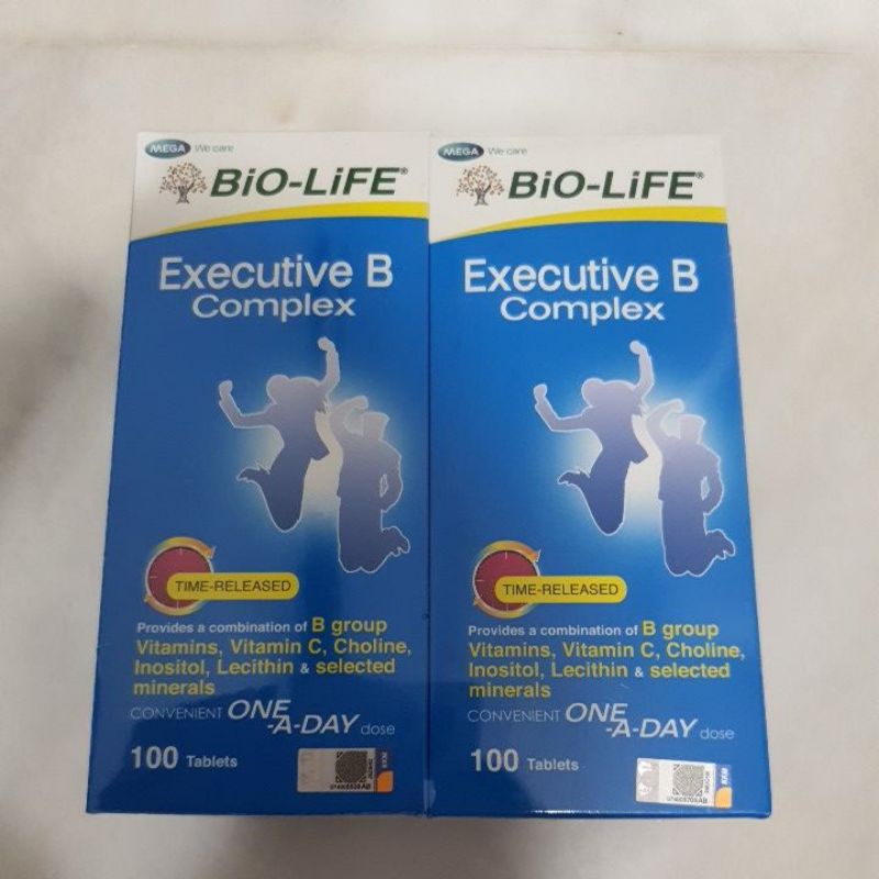 Bio-Life Executive B Complex Tablets 2x100s (Expiry Date:11/2025 ...