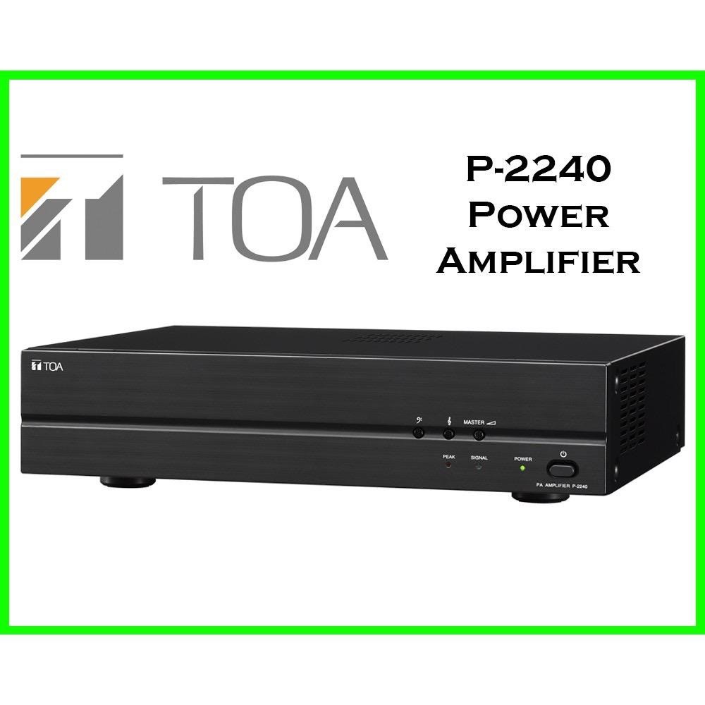 TOA P-2240 240watt Power Amplifier H Version P.A System Amplifier Power ...