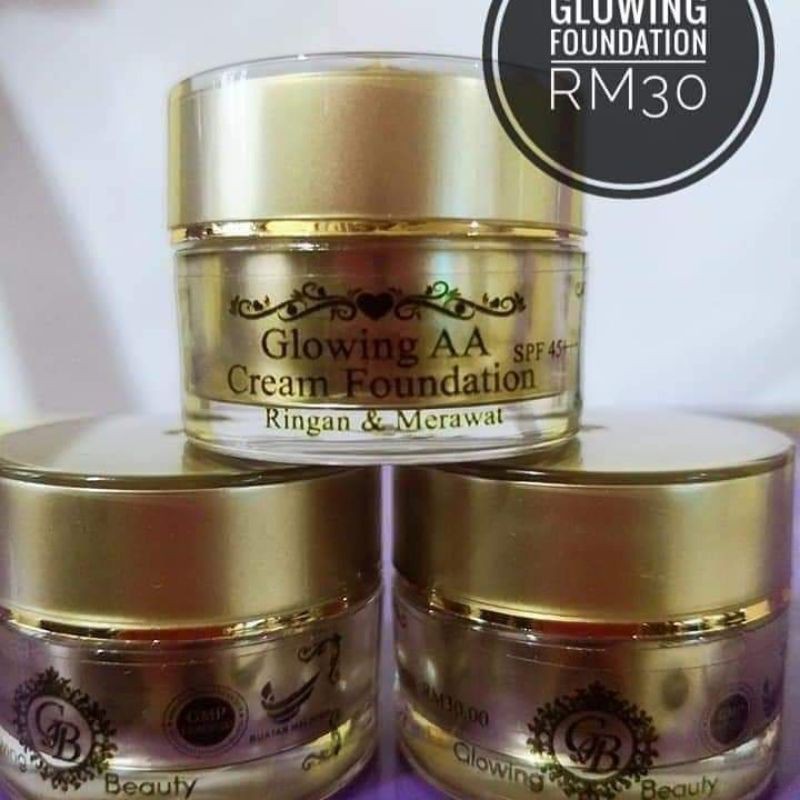 GLOWING AA CREAM FOUNDATION | Shopee Malaysia