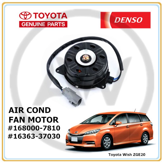 Original Toyota Wish ZGE20 2009-2016 Air Cond Cooling Fan Motor ...