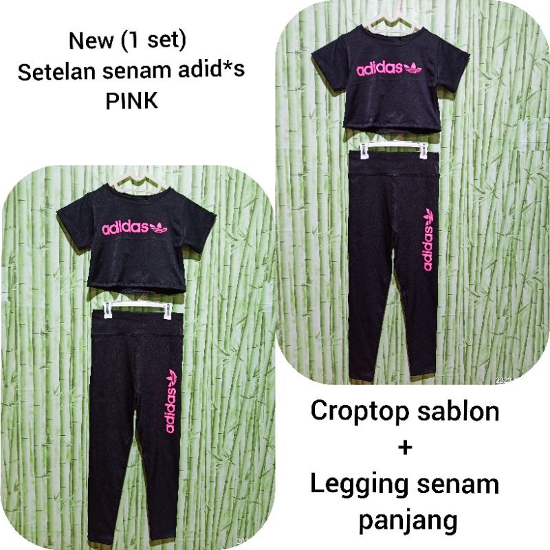 New (1Set) adid*s pink spandex Gymnastics Suit (Unit) | Shopee Malaysia