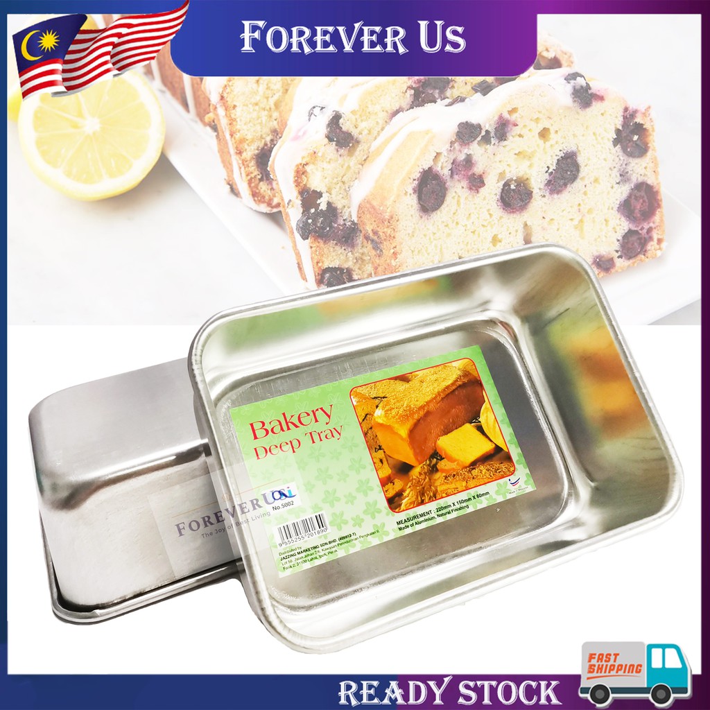 Aluminium Rectangle Loaf Cake Mould & Bread Tin / Bakery Deep Tray for ...
