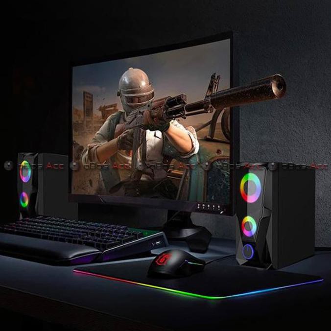 Rs200 Robot Gaming Speaker Laptop PC Computer E-Sport Stereo With RGB ...