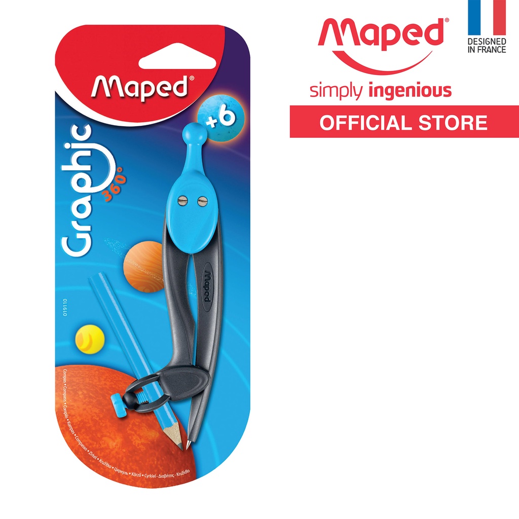 MAPED Graphic 360 Compass | Plastic | 019110 | Shopee Malaysia