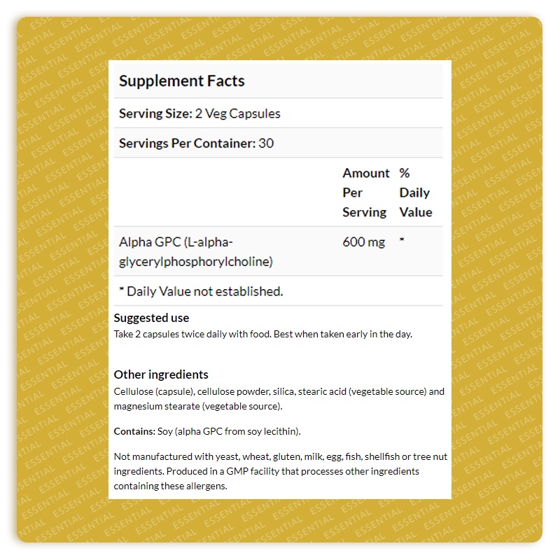 [Ready Stock] [EXP07/2027] Now Foods Alpha GPC ( 300 mg ) ( 60 Veg ...