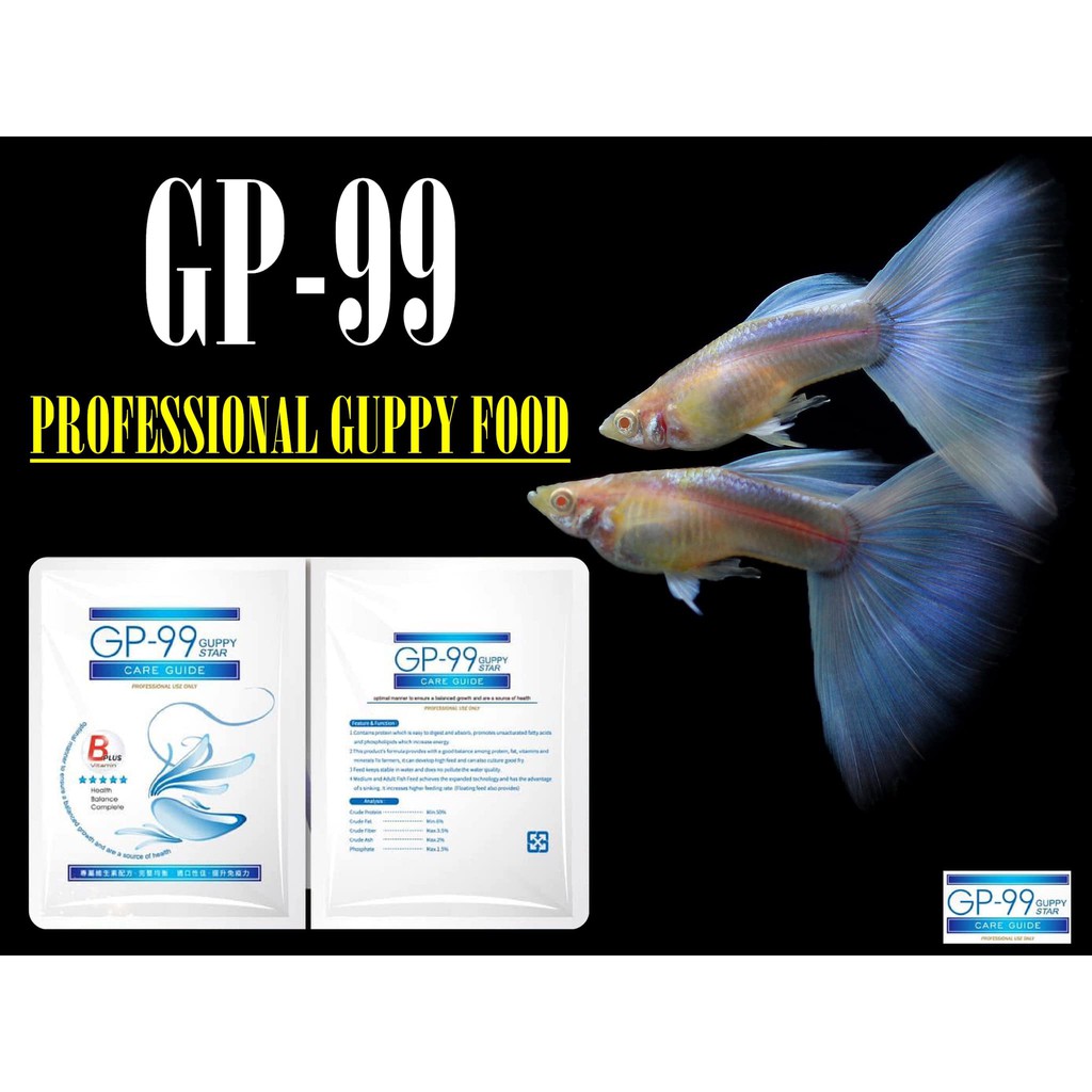 GP-99 Guppy Star A premium guppy food for professional guppy breeders | Shopee Malaysia