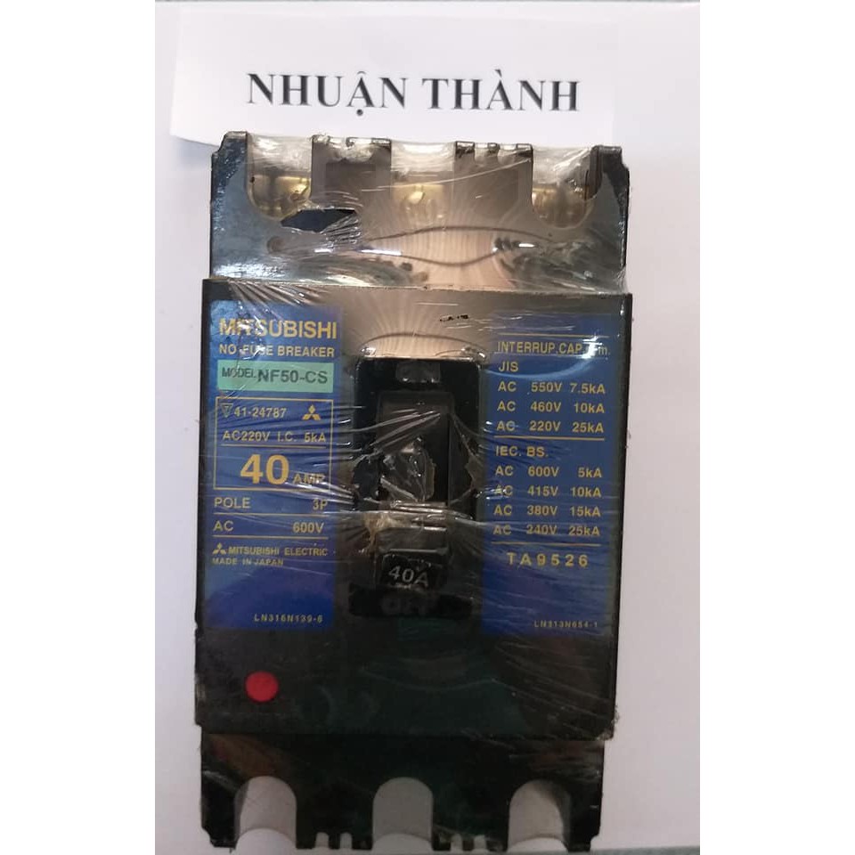 Japanese Domestic Mitsubishi 3-Phase Aptomat 40A / Japanese Domestic 3 ...