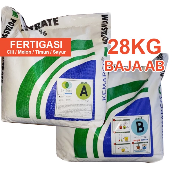 28KG Baja AB Fertigasi Cili Melon Timun Sayur 100L | Shopee Malaysia