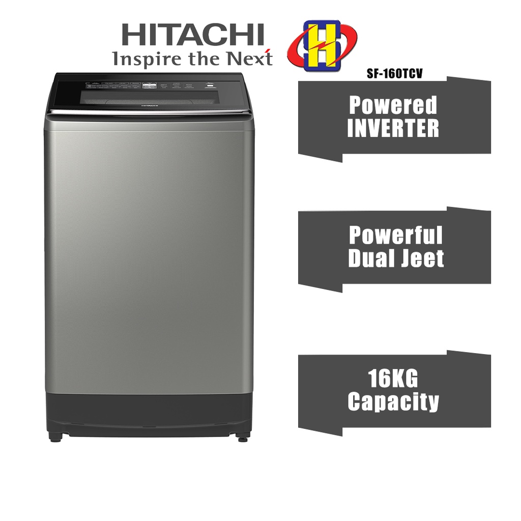 Hitachi Washing Machine (16KG) Inverter Dual Jet Fully Auto Top Load ...