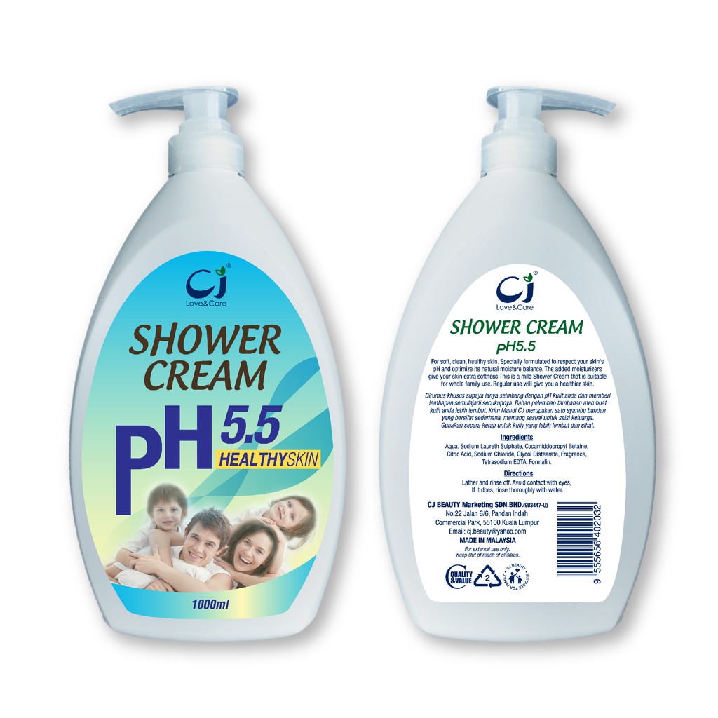CJ SHOWER CREAM (1000ML) - Goat's Milk / Lavender / pH5.5 / Cow's Milk ...