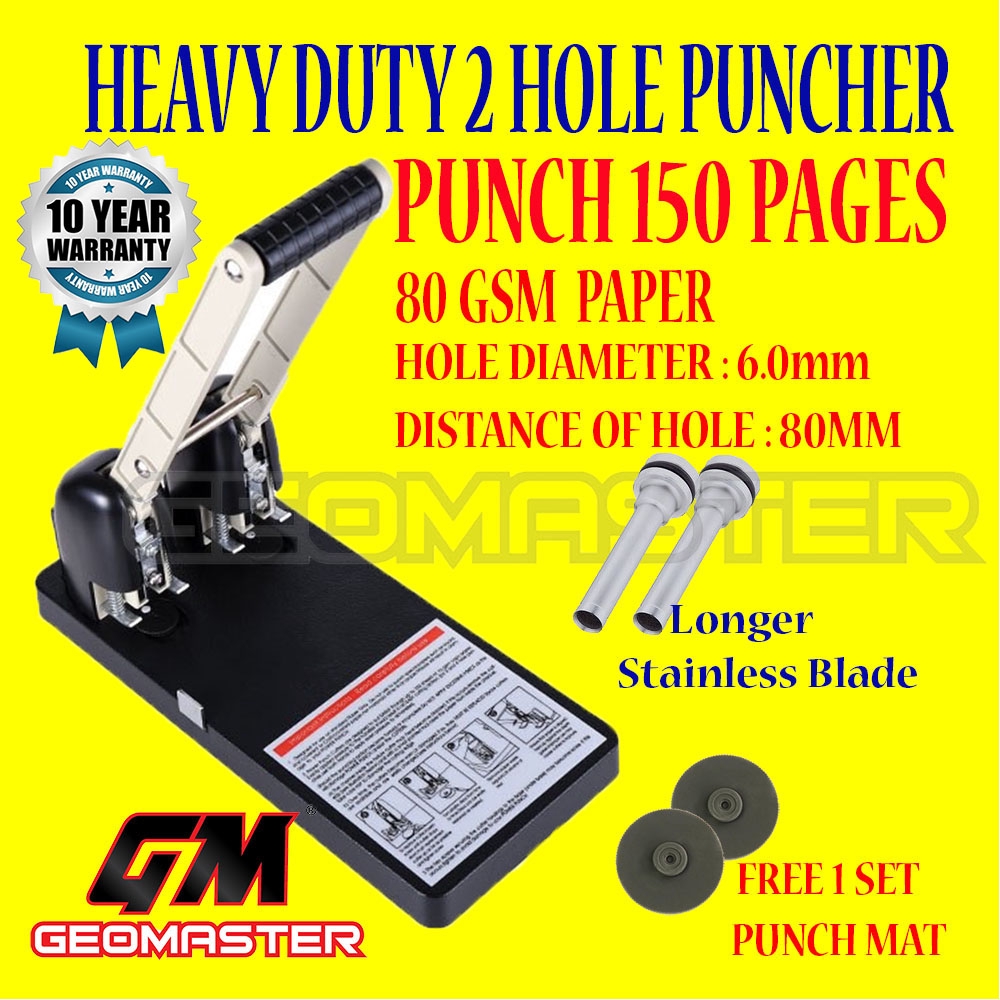 Geomaster Puncher 150 Sheets Puncher -2 Hole Heavy Duty Puncher Free ...